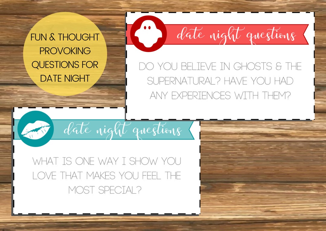 Date Night Question Cards | Questions for Couples | Conversation ...