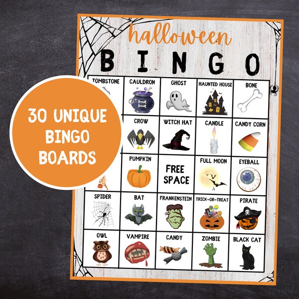Halloween Bingo - Etsy