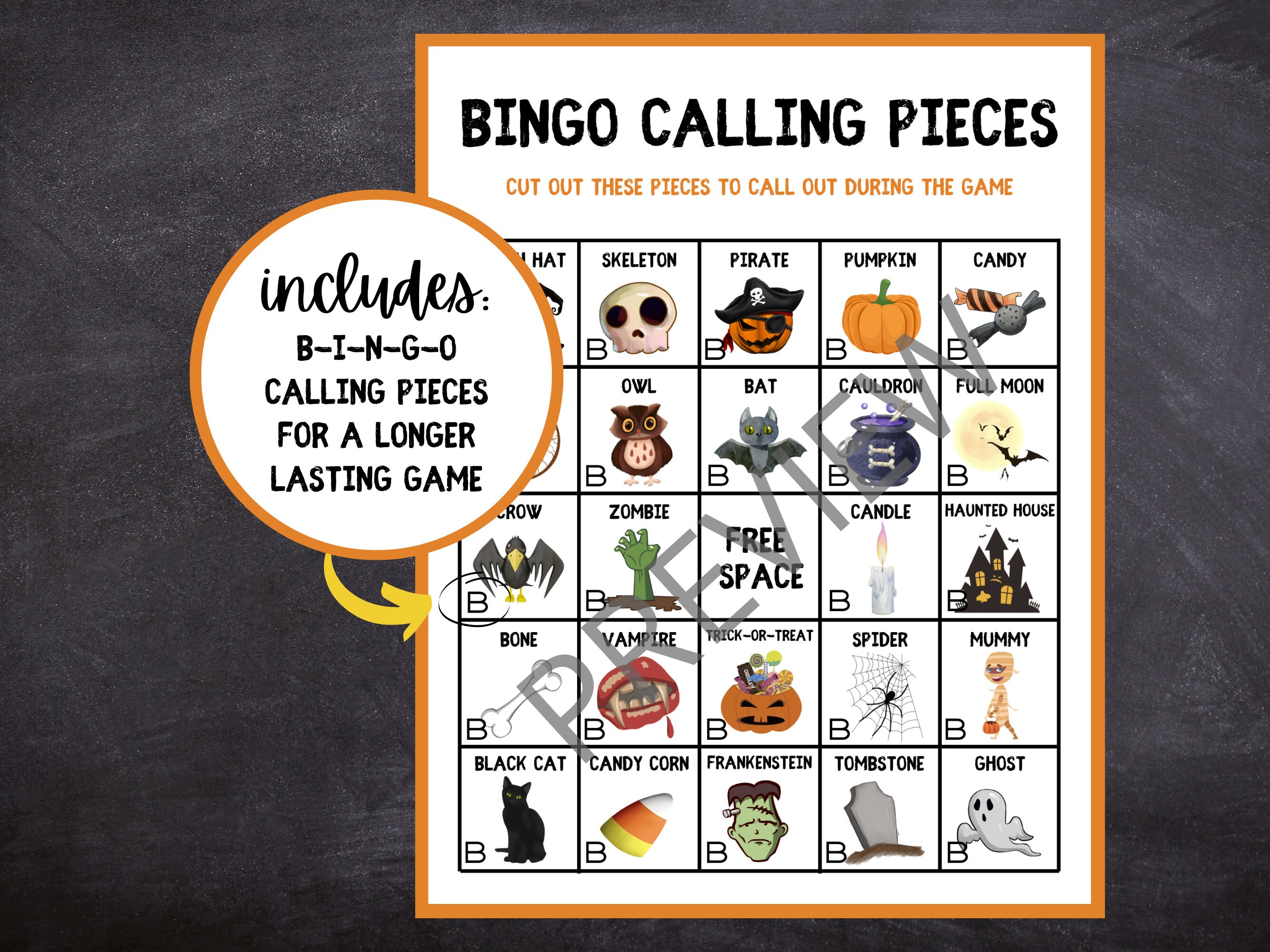 Halloween Bingo | 30 Unique Boards | Halloween Games | Digital Download ...