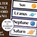 Outer Space Word Wall Outer Space Vocabulary Cards Instant Download ...