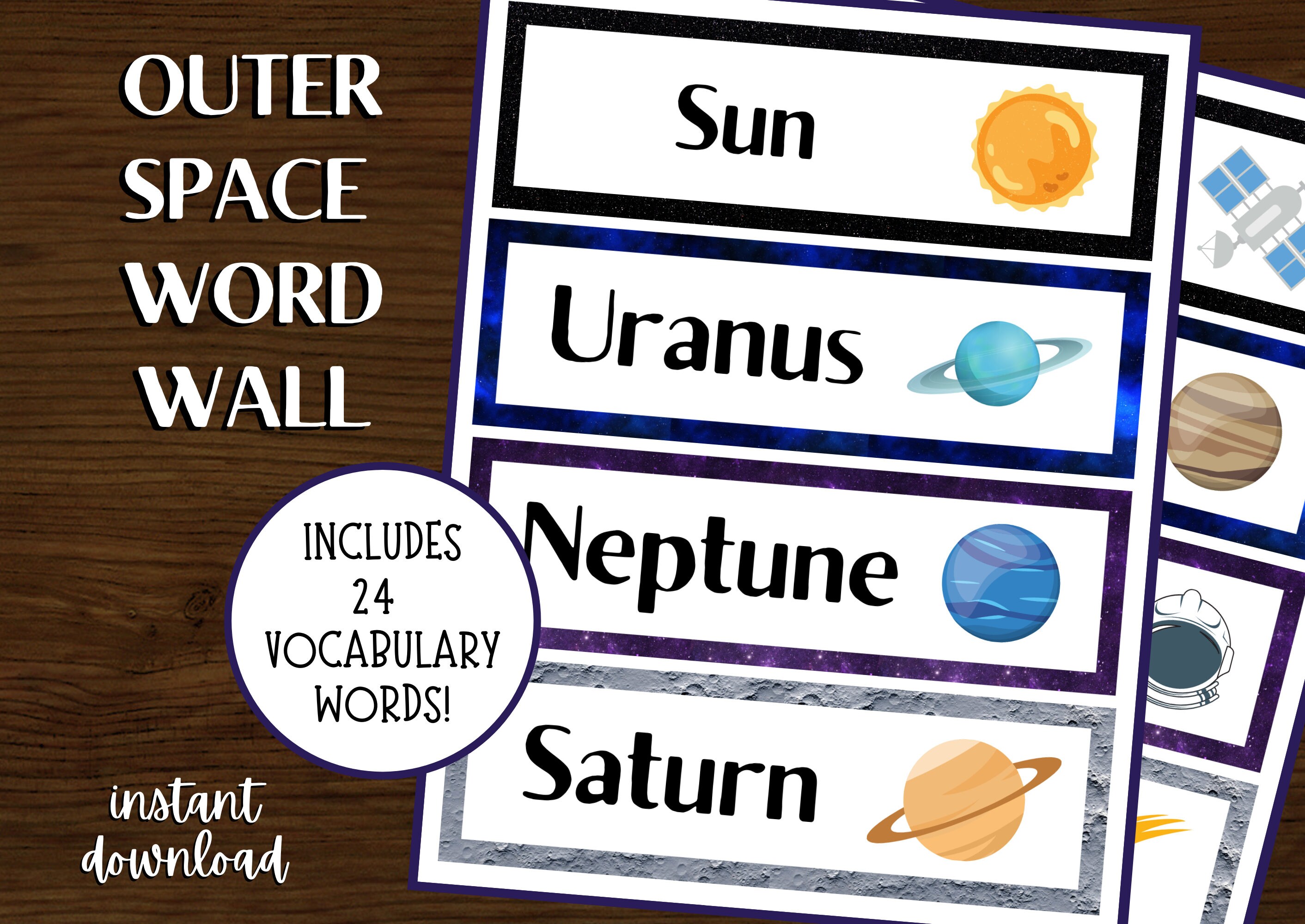 Solar System Vocabulary List