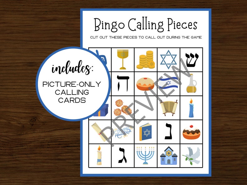 Hanukkah Bingo | Hanukkah Party | Hanukkah Games | Set of 30 Cards ...