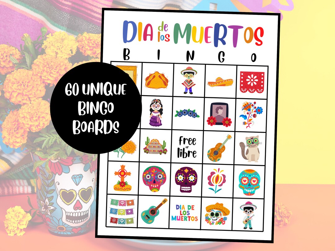 Dia De Los Muertos Bingo | Day of the Dead Bingo | Printable Bingo Game ...