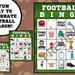 Football Bingo American Football Bingo Super Bowl Bingo Sports Bingo ...