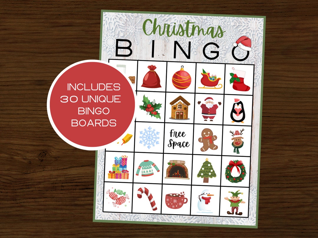 Christmas Bingo | Christmas Game | Holiday Bingo | Winter Bingo ...