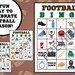 Football Bingo American Football Bingo Super Bowl Bingo - Etsy