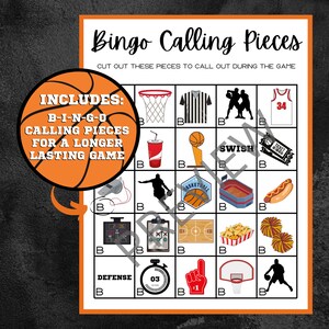 Basketball Bingo | Basketball Party | Basketball Birthday Party ...