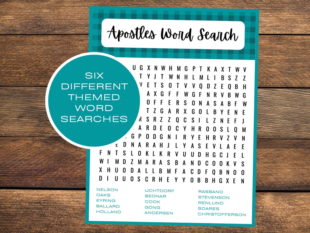 LDS Word Searches | General Conference Word Searches | Mormon Word ...