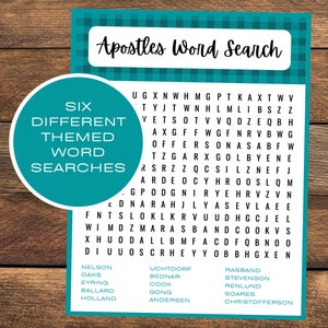 LDS Word Searches | General Conference Word Searches | Mormon Word ...