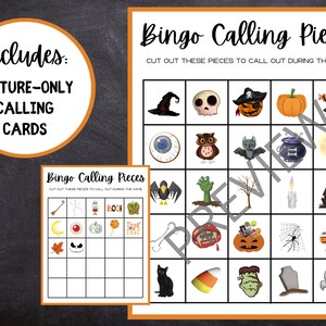 Halloween Bingo Download and Print Halloween Games Digital Download ...