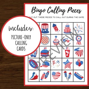 Patriotic Bingo | 4th of July Bingo | Independence Day Bingo | Instant ...