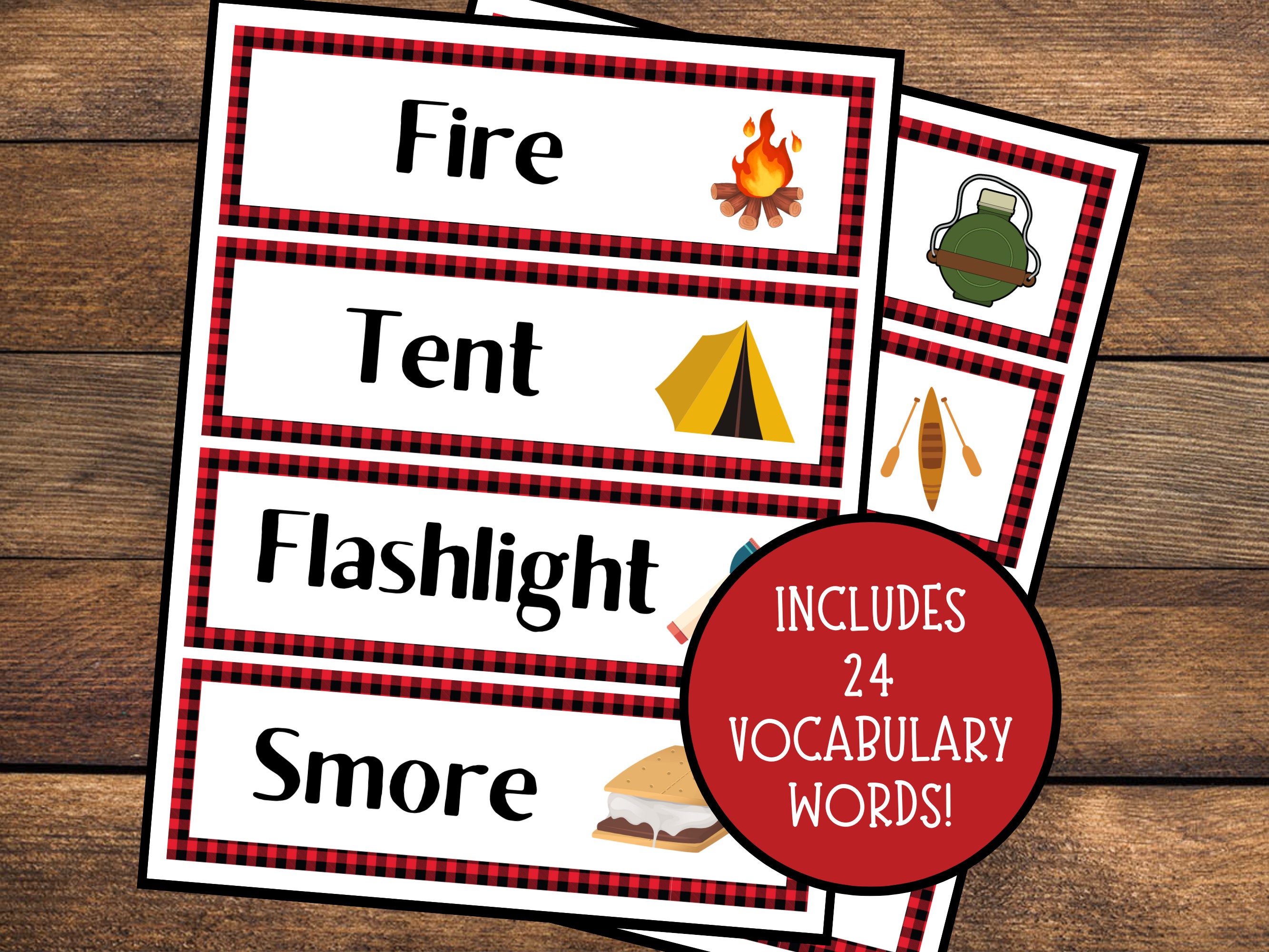 Camping Word Wall | Forest Word Wall | Woods Word Wall | Camping ...