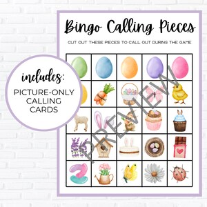 Easter Bingo | Spring Bingo | Printable Easter Bingo | Instant Download ...