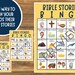Bible Bingo Bible Stories Bingo Bible Story Bingo Religious Bingo ...