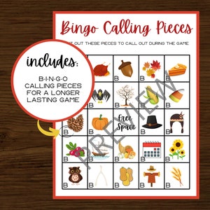 Thanksgiving Bingo | 30 Unique Boards | Thanksgiving Games | Digital ...