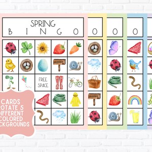 Spring Bingo | Springtime Bingo | Printable Spring Bingo | Instant ...