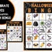 Halloween Bingo 60 Unique Boards Halloween Games Digital - Etsy