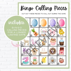 Easter Bingo Spring Bingo Printable Easter Bingo Instant Download ...