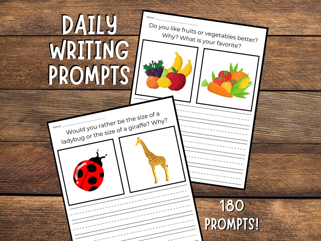 Daily Writing Prompts | Elementary Writing Prompts | Writing Task Cards ...