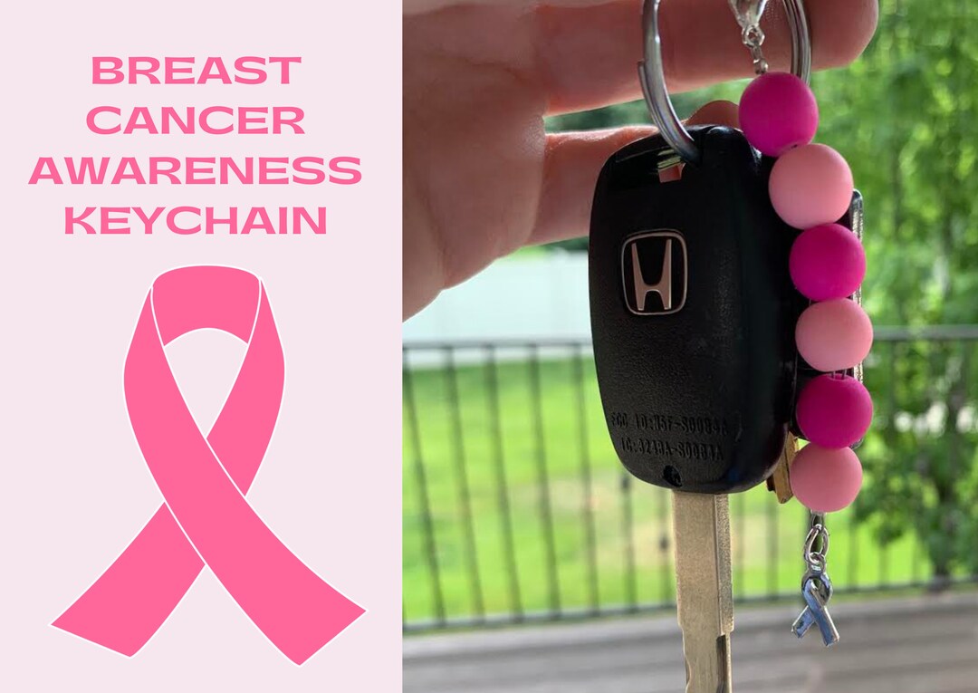 Breast Cancer Awareness Keychain Breast Cancer Awareness Reminder ...