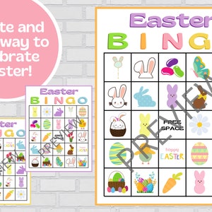 Easter Bingo Instant Download Pack of 30 Spring Bingo - Etsy