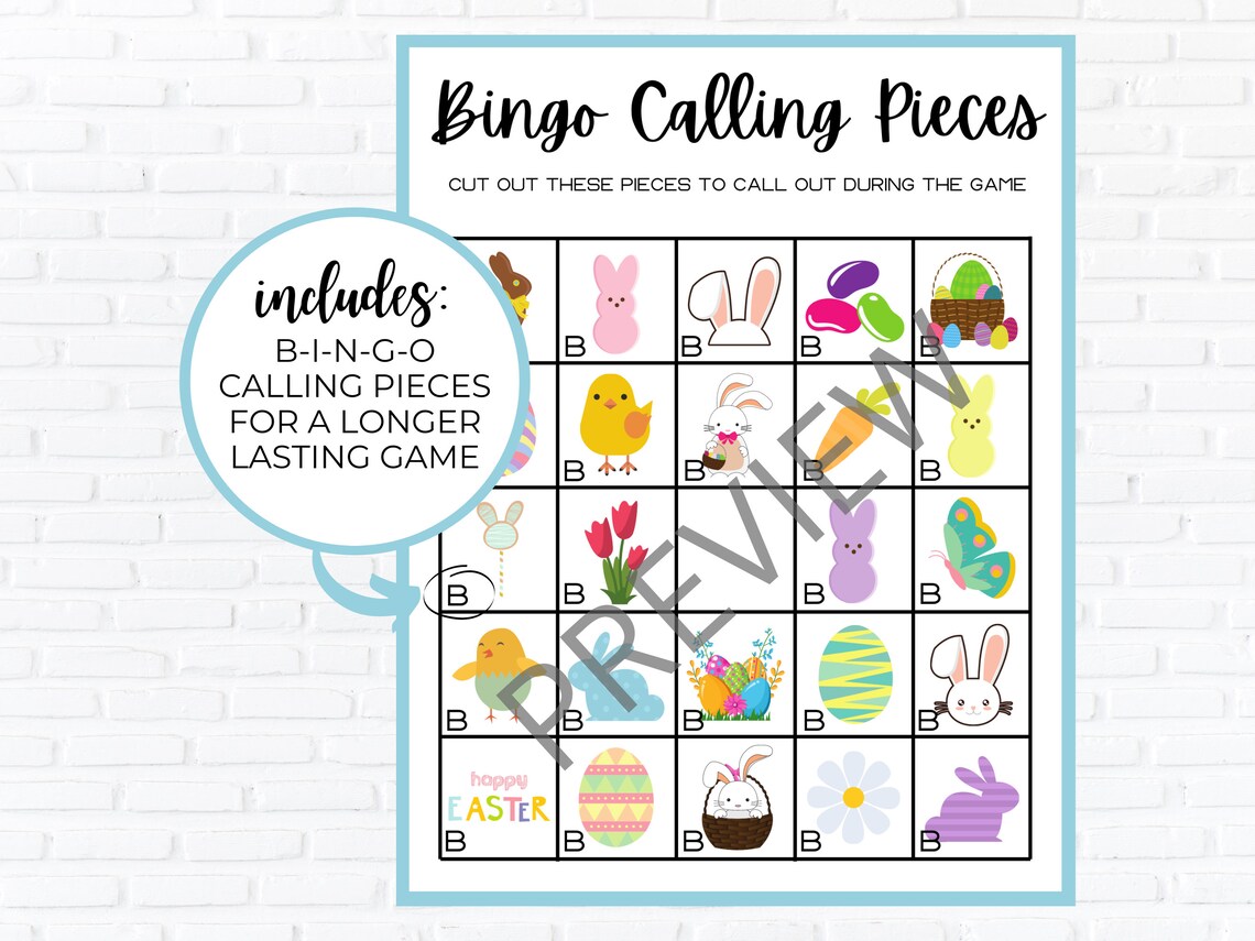 Easter Bingo | Instant Download | Pack of 30 | Spring Bingo | Easter ...