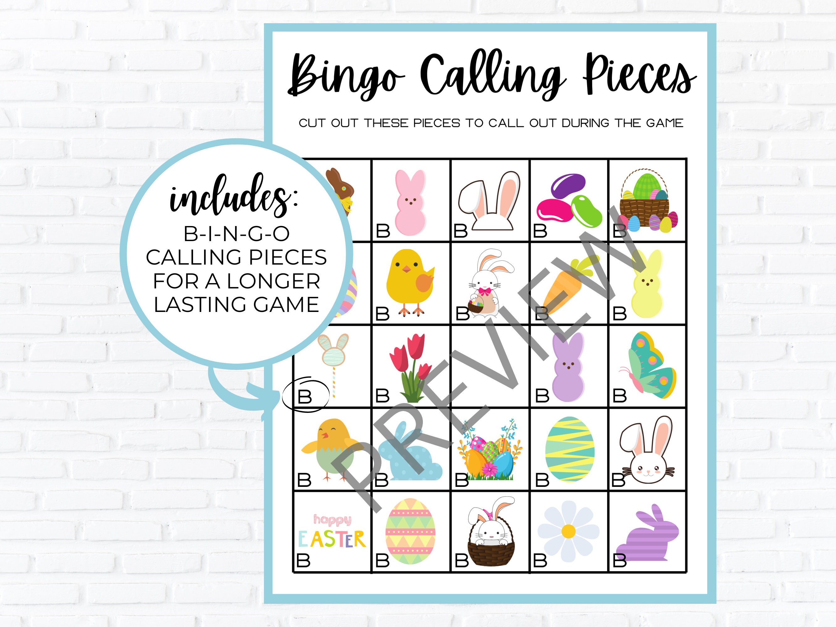 Easter Bingo | Instant Download | Pack of 30 | Spring Bingo | Easter ...