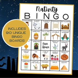 Nativity Bingo | Christmas Bingo | Christ Birth Bingo | Christmas ...