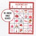 Valentine's Day Bingo Valentines Bingo Love Bingo Digital Download ...