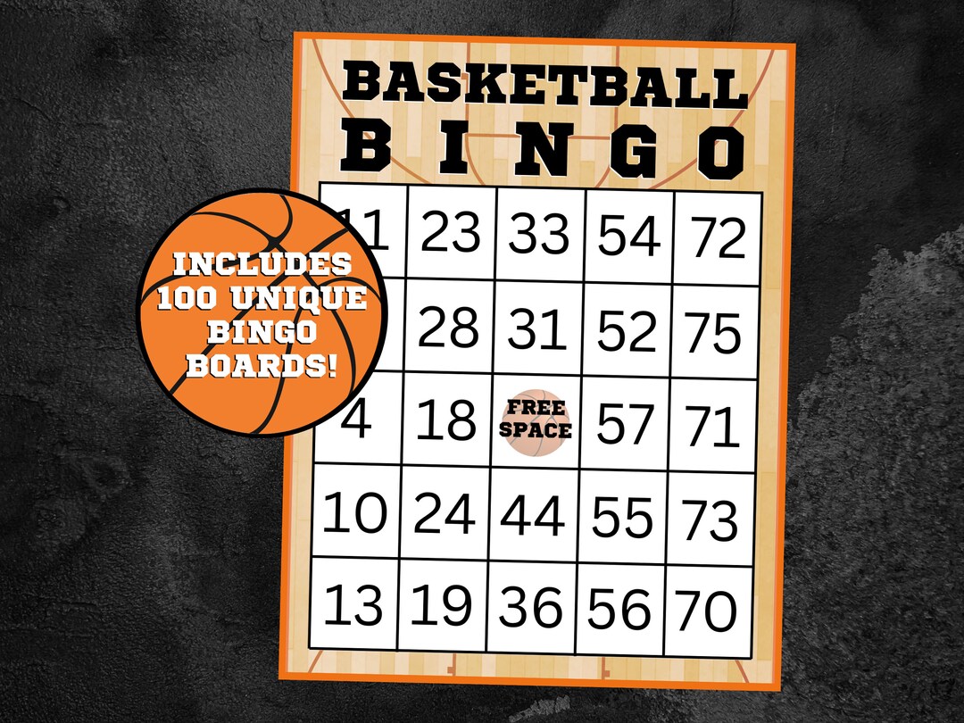 Basketball Bingo | Basketball Party | Basketball Birthday Party ...