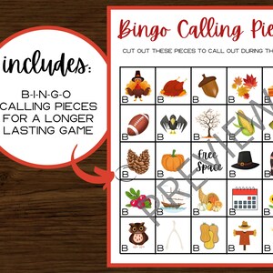 Thanksgiving Bingo | 30 Unique Boards | Thanksgiving Games | Digital ...