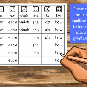 Roll the Dice Sight Words and Vocabulary Words Activity/game Fry Sight ...