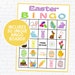 Easter Bingo Instant Download Pack of 30 Spring Bingo Easter Game ...