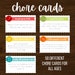 Chores Bingo | Chore Chart Bingo | Chore Charts | Chores Game ...