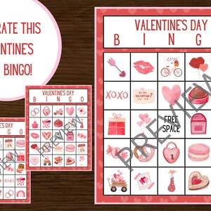 Valentine's Day Bingo Valentines Bingo Love Bingo - Etsy