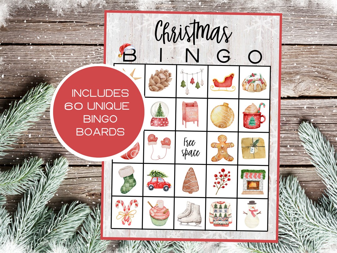 Christmas Bingo | Christmas Printable | Christmas Party Games ...