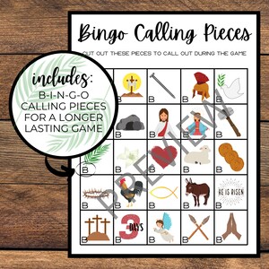 Resurrection Bingo | Easter Bible Bingo | Easter Sunday Bingo ...