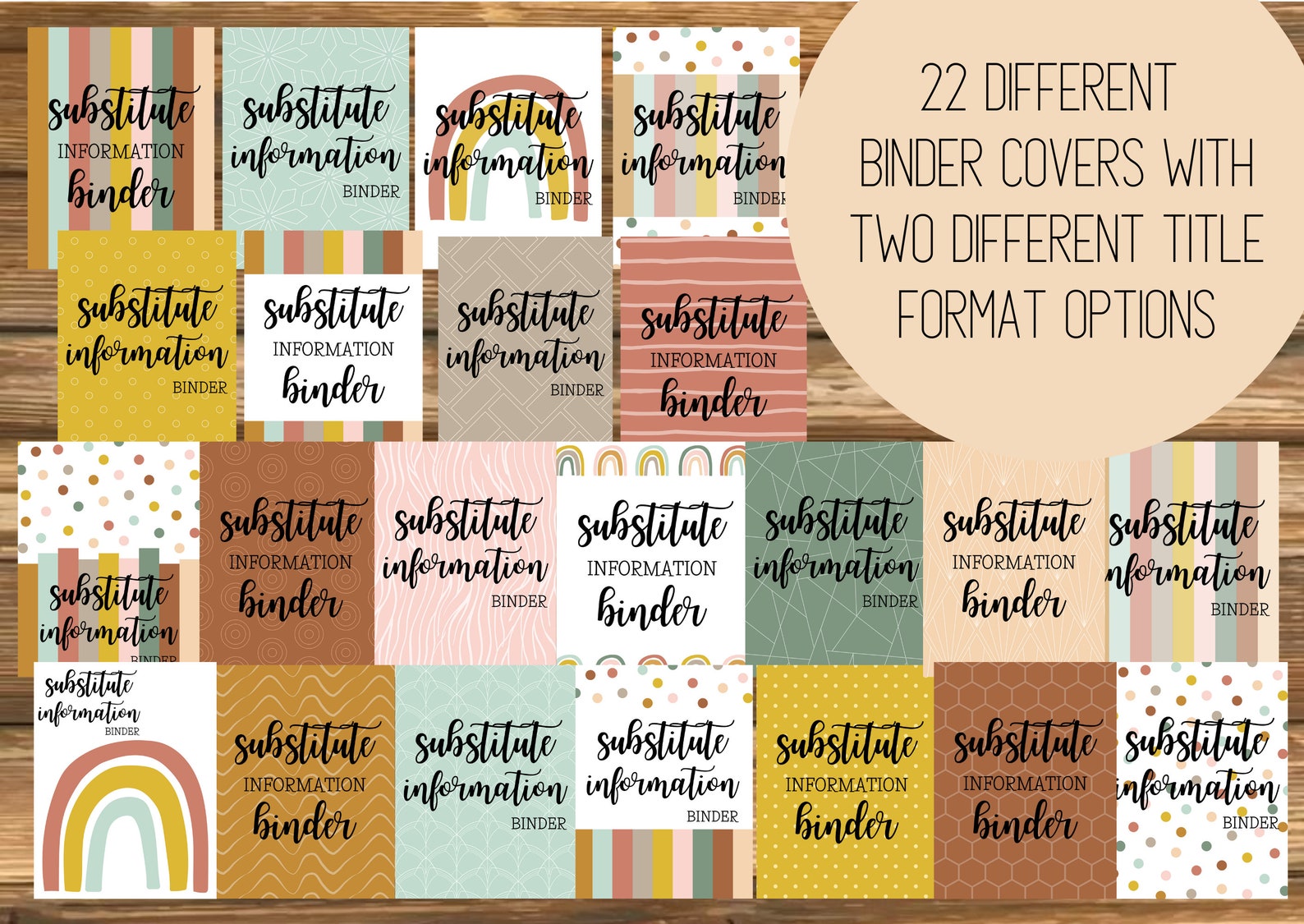 Substitute Binder Teacher Substitute Sub Teacher Binder - Etsy