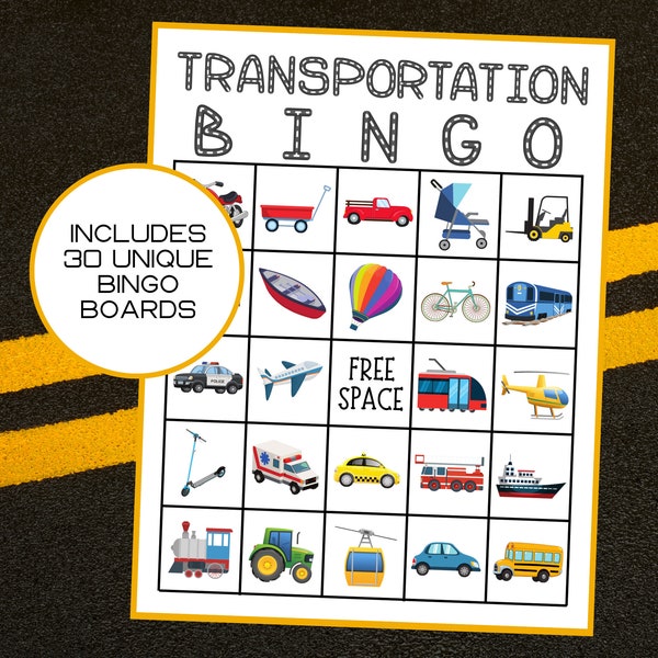 Car Bingo - Etsy