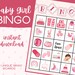 Pajama Party Bingo Sleepover Bingo Slumber Party Bingo Birthday Bingo ...