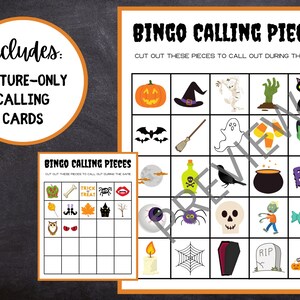 Kids Halloween Bingo 90 Unique Boards Halloween Games Digital Download ...
