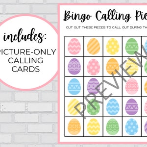 Easter Egg Bingo Easter Bingo Instant Download Spring - Etsy