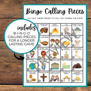 Bible Bingo | Bible Stories Bingo | Bible Story Bingo | Religious Bingo ...