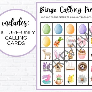 Easter Bingo Spring Bingo Printable Easter Bingo Instant - Etsy
