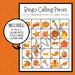 Orange Bingo Color Orange Bingo Colors Bingo Learning Colors Game Back ...