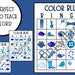 Blue Bingo Color Blue Bingo Colors Bingo Learning Colors - Etsy