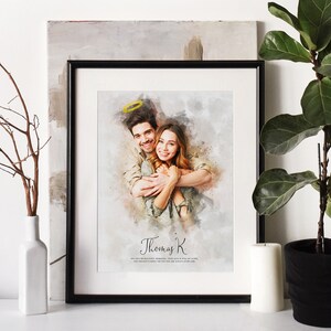 Memorial Print, Passed Away Portrait, in Loving Memory, Remembrance ...