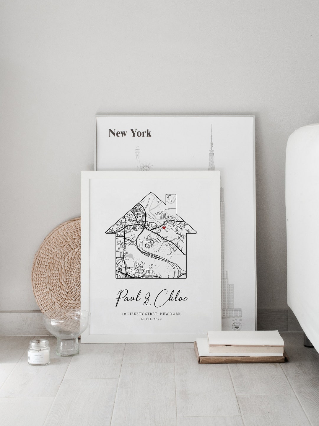 New Home Gift, Personalised Home Print, Housewarming Gift, First Home ...