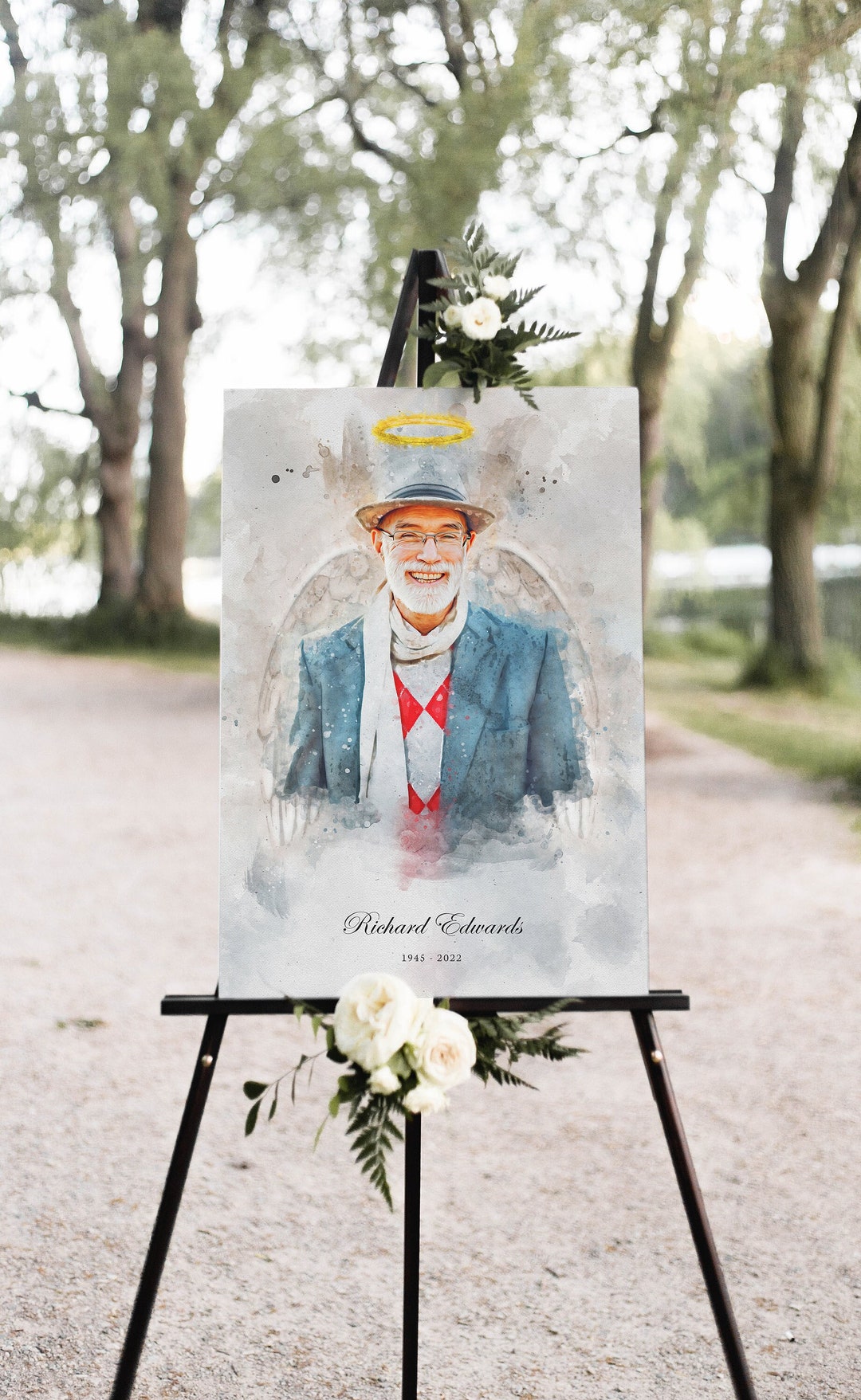 Memorial Print, Passed Away Portrait, in Loving Memory, Remembrance ...
