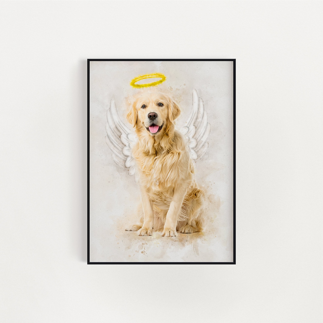 Custom Pet Portrait, Passed Away Pet Portrait, Pet Loss, Pet Memorial ...